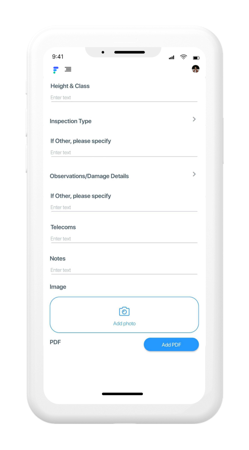 Utility Pole Inspection Checklist - Fielda's Mobile App